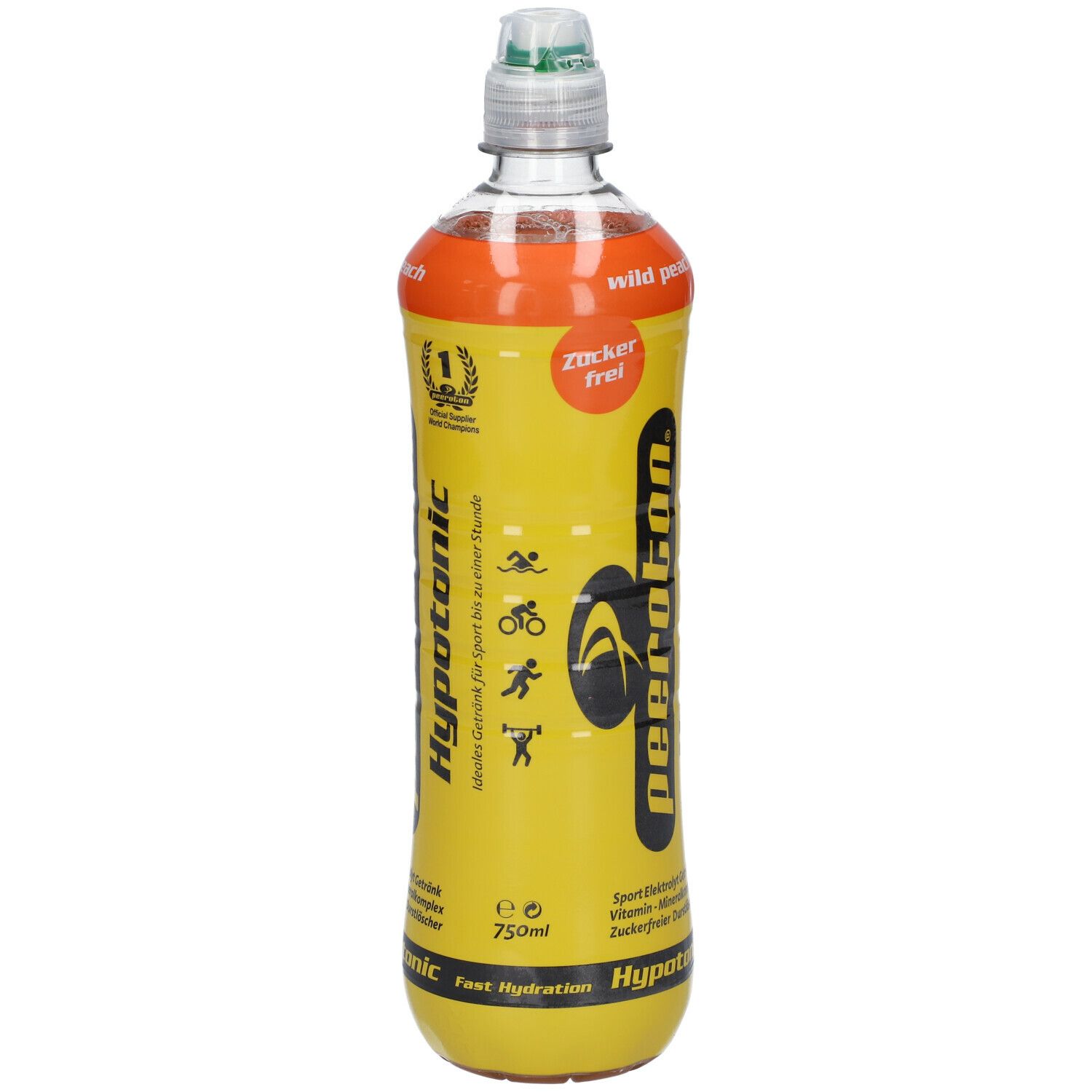 peeroton® Hypotonic Sports Drink, Wild Peach 750 ml - Shop Apotheke