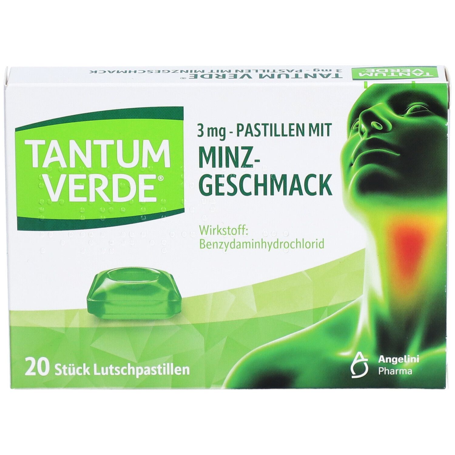 TANTUM VERDE® Pastillen mit Minzgeschmack 20 St - Shop Apotheke