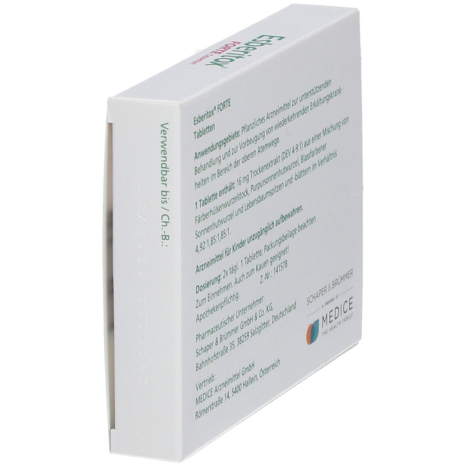 Esberitox® Forte 20 St - Shop Apotheke