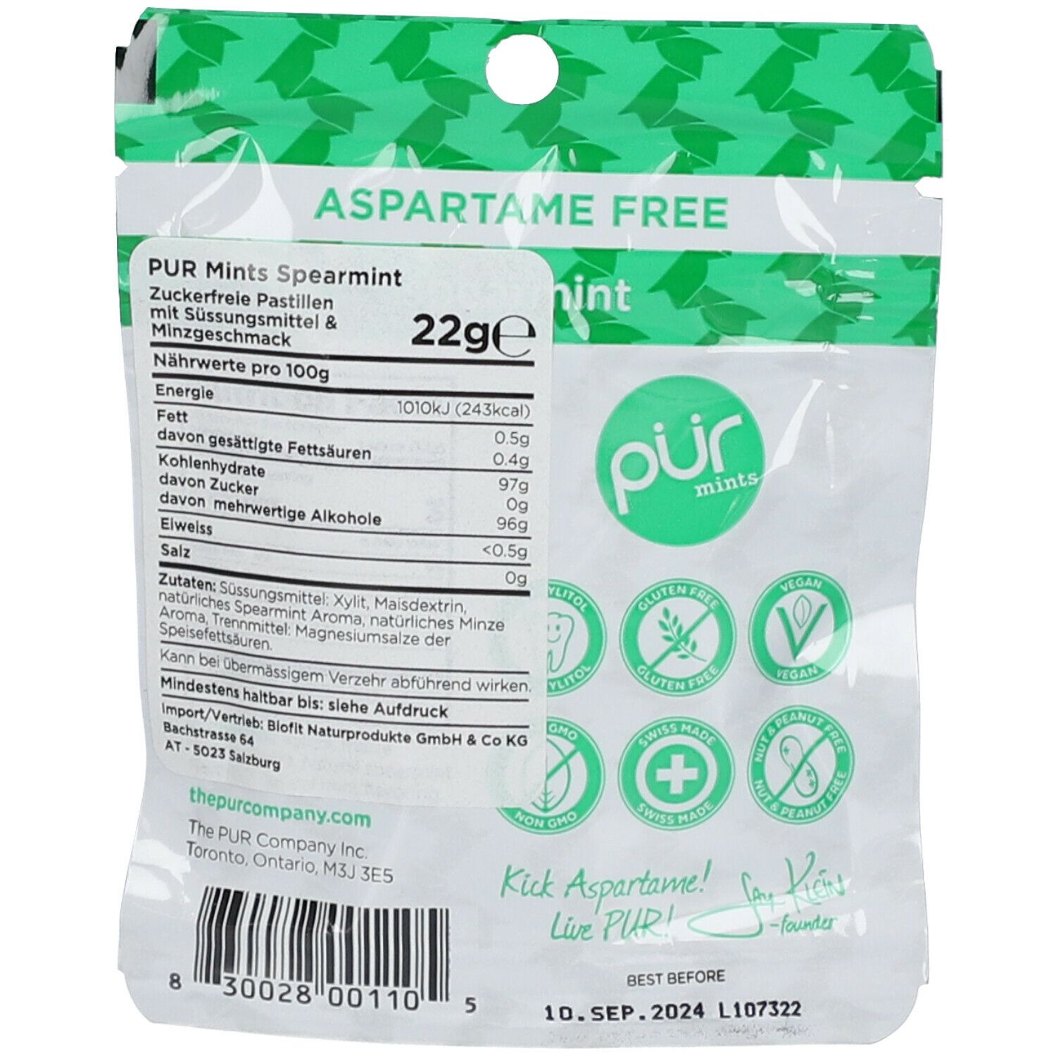 PUR Mints Spearmint 20 St - Shop Apotheke