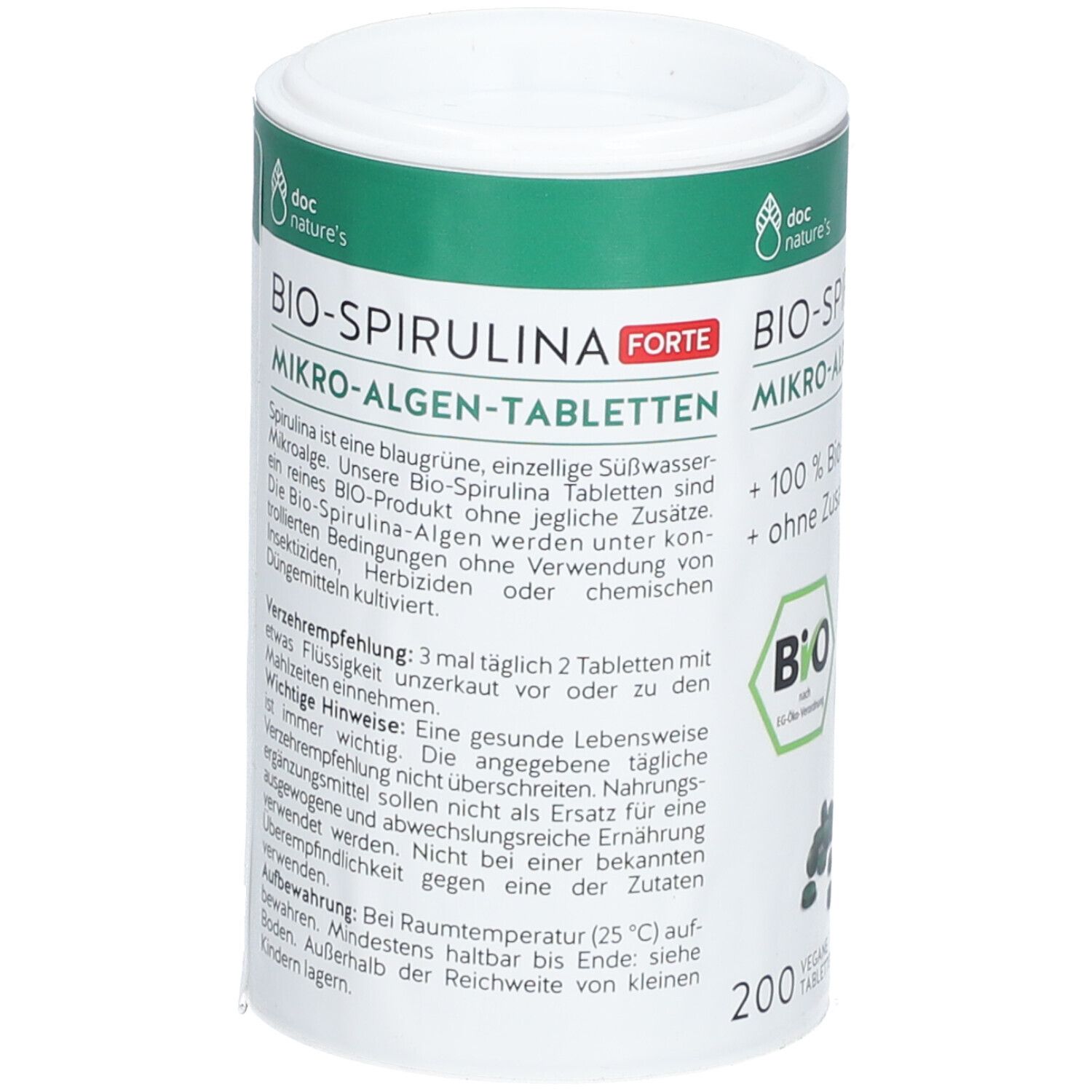 doc nature’s BIO-SPIRULINA FORTE MIKRO-ALGEN-TABLETTEN 200 St - Shop ...