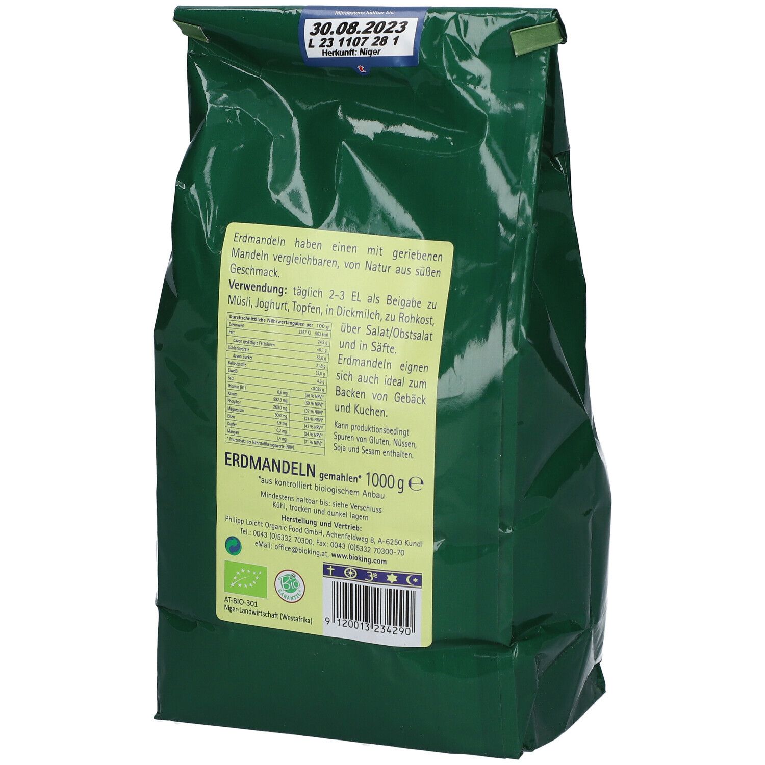 BIO KING gemahlene ERDMANDELN 1000 g - Shop Apotheke