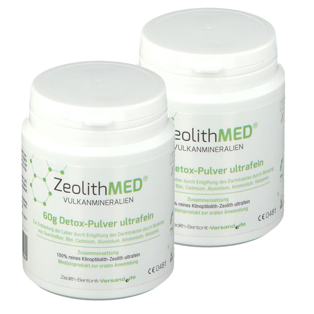 ZeolithMED® Detox-Pulver ultrafein 2x60 g - shop-apotheke.at