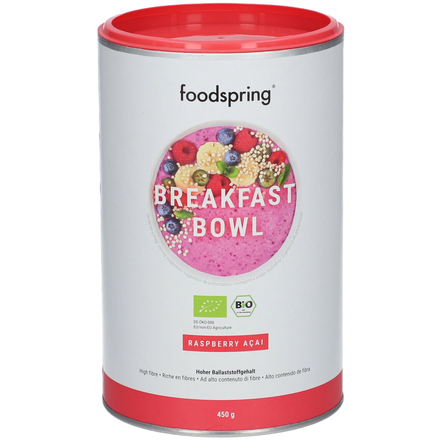 foodspring® Breakfast Bowl Raspberry-Acai 450 g - Shop Apotheke