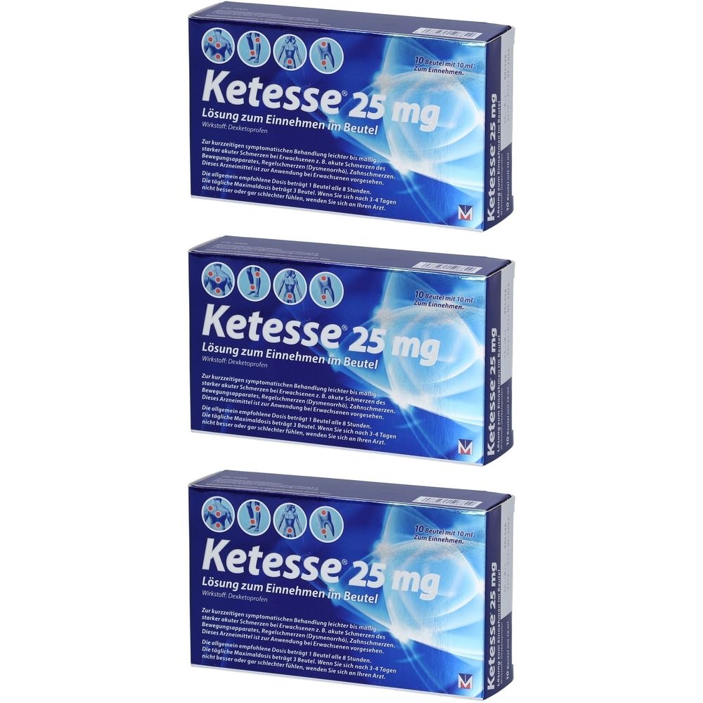 Ketesse 25 mg Lösung zum Einnehmen im Beutel 3x10 St - Shop Apotheke