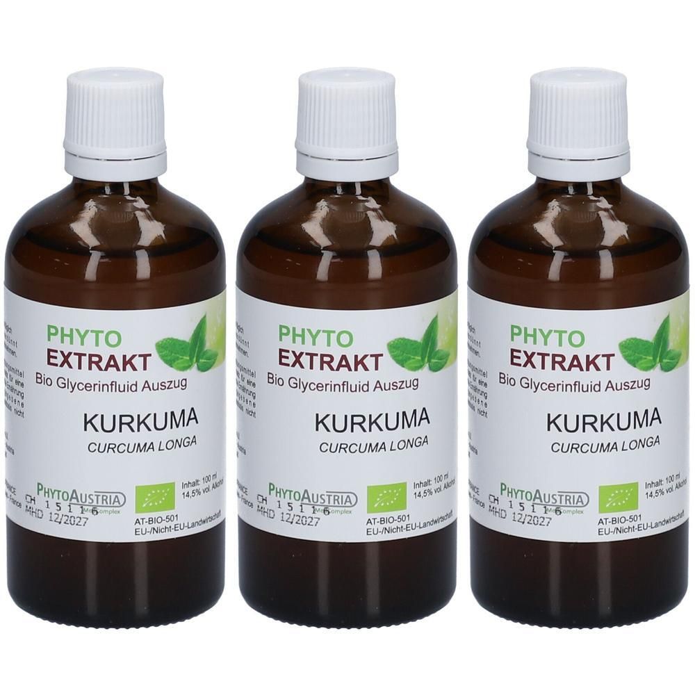 Kurkuma Tinktur Bio Phyto Extrakt 3x100 ml - Shop Apotheke