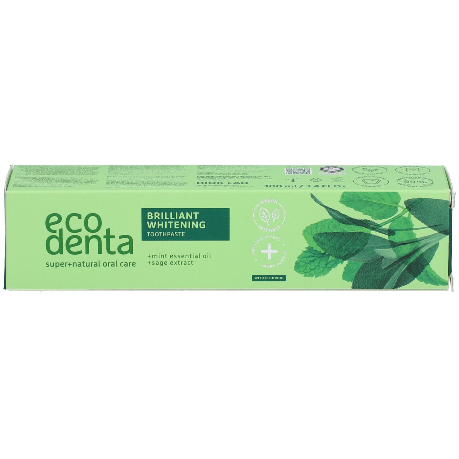 ecodenta Brilliant Whitening Zahnpasta 100 ml - Shop Apotheke