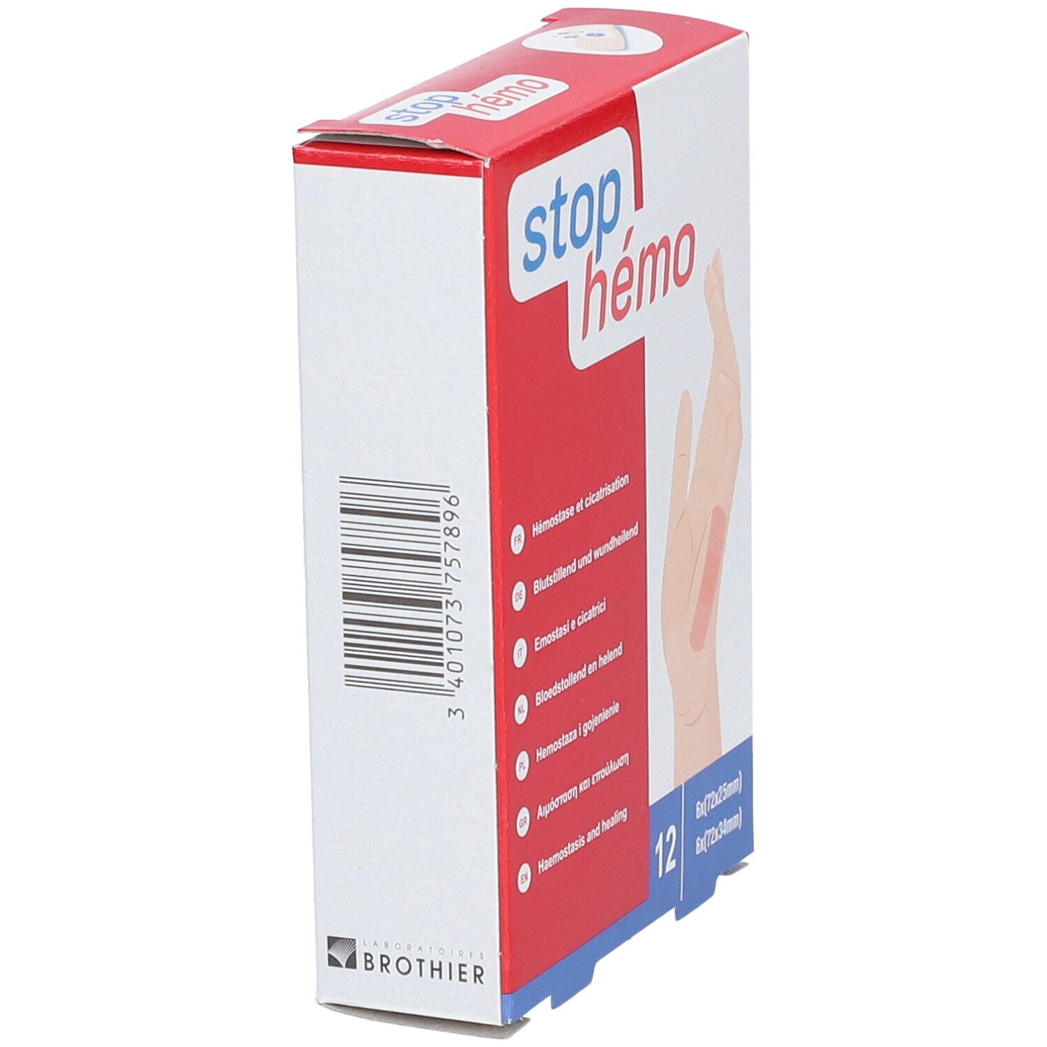 STOP HEMO Steriles Hämostat-Pflaster 12 St - Shop Apotheke