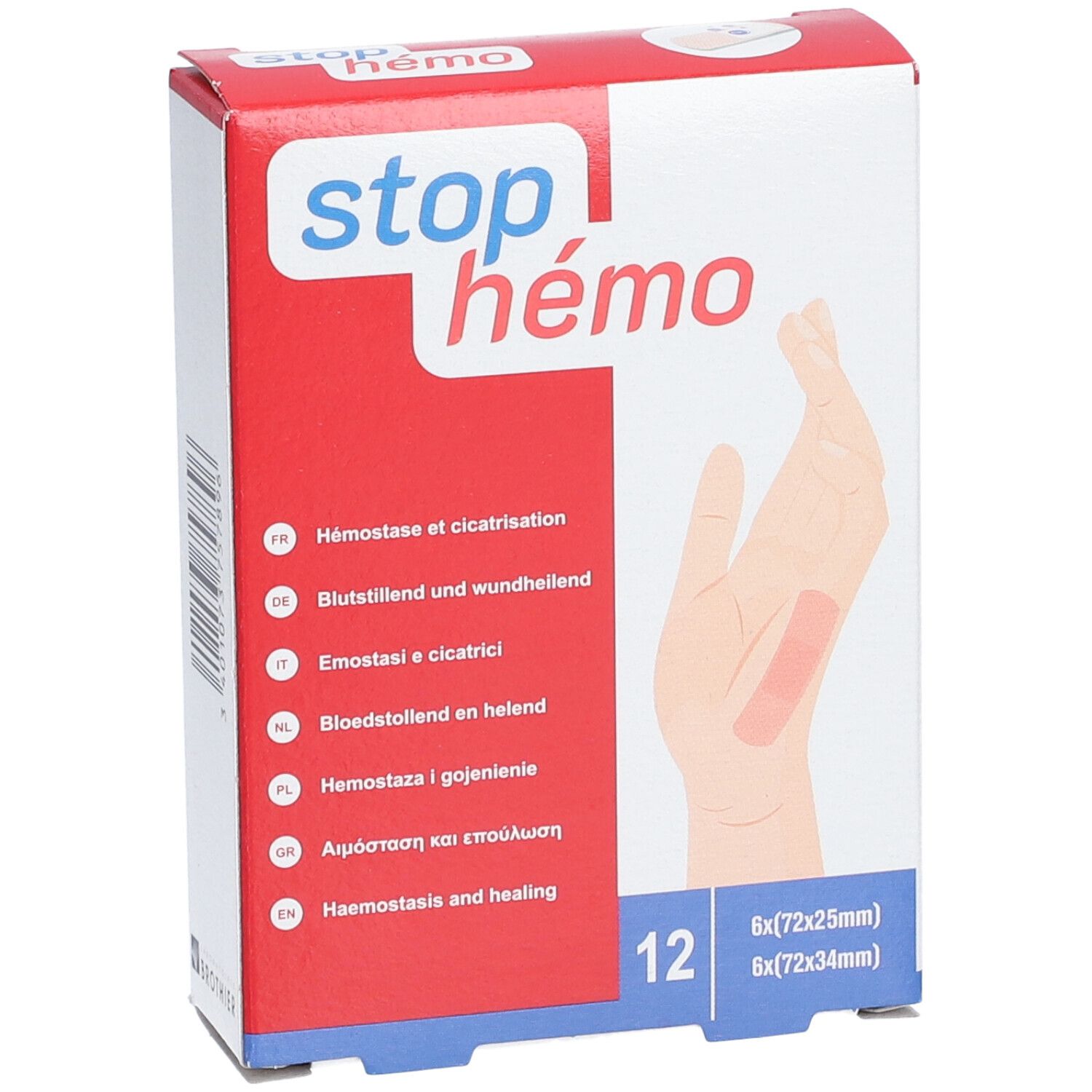 STOP HEMO Steriles Hämostat-Pflaster 12 St - Shop Apotheke