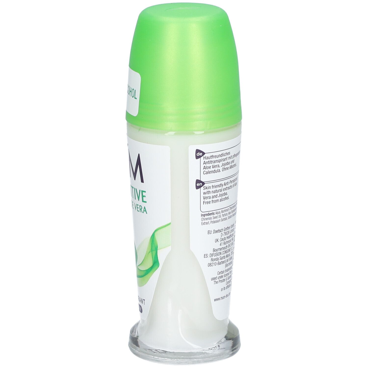 MUM Deodorant Sensitive Aloe Vera roll on 50 ml - Shop Apotheke