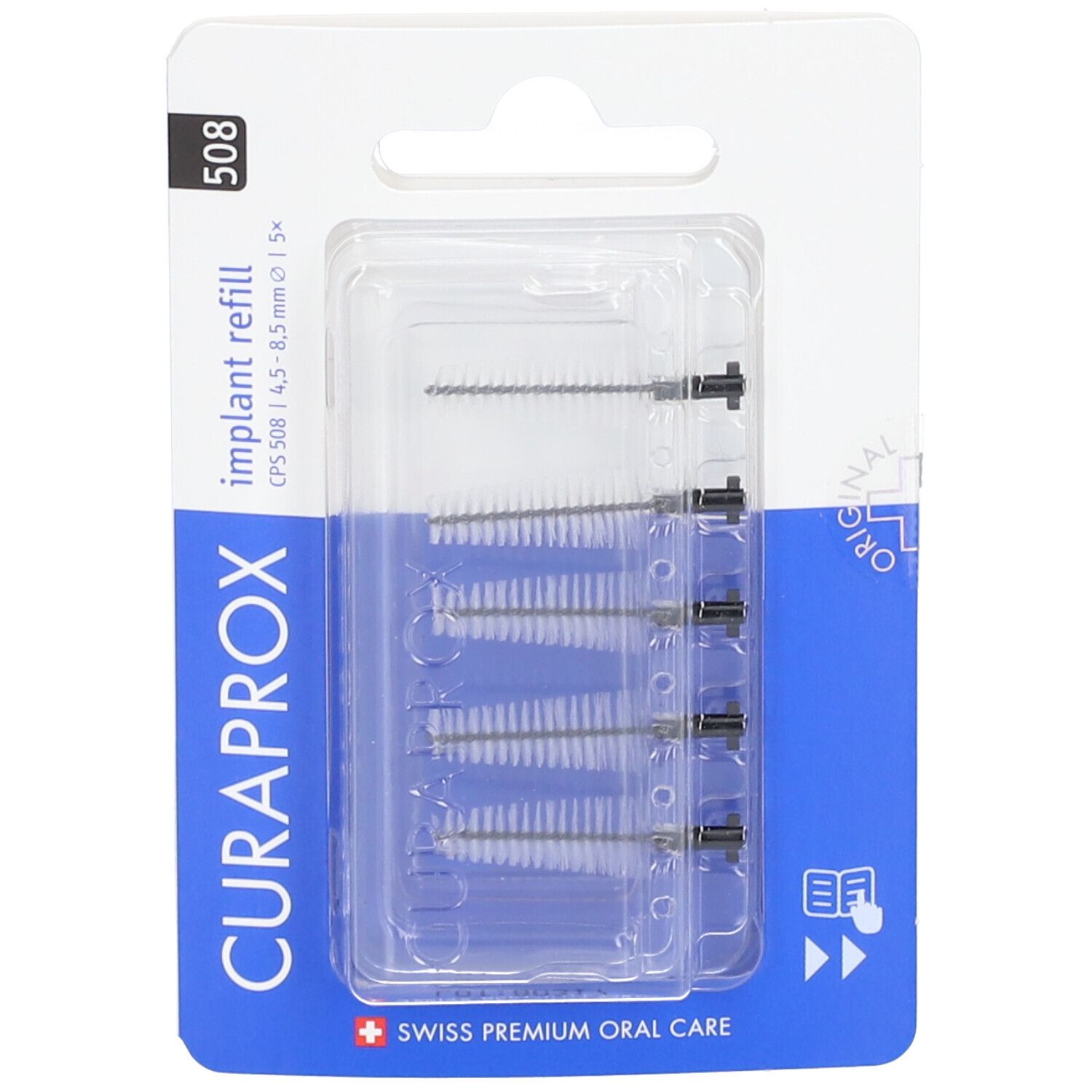 Curaprox CPS Interdentalbürste refill Schwarz 508 5 St - Shop Apotheke