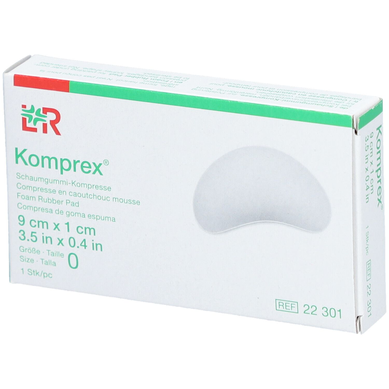 Komprex® Schaumgummikompresse Gr. 0 nierenförmig 1 St - Shop Apotheke
