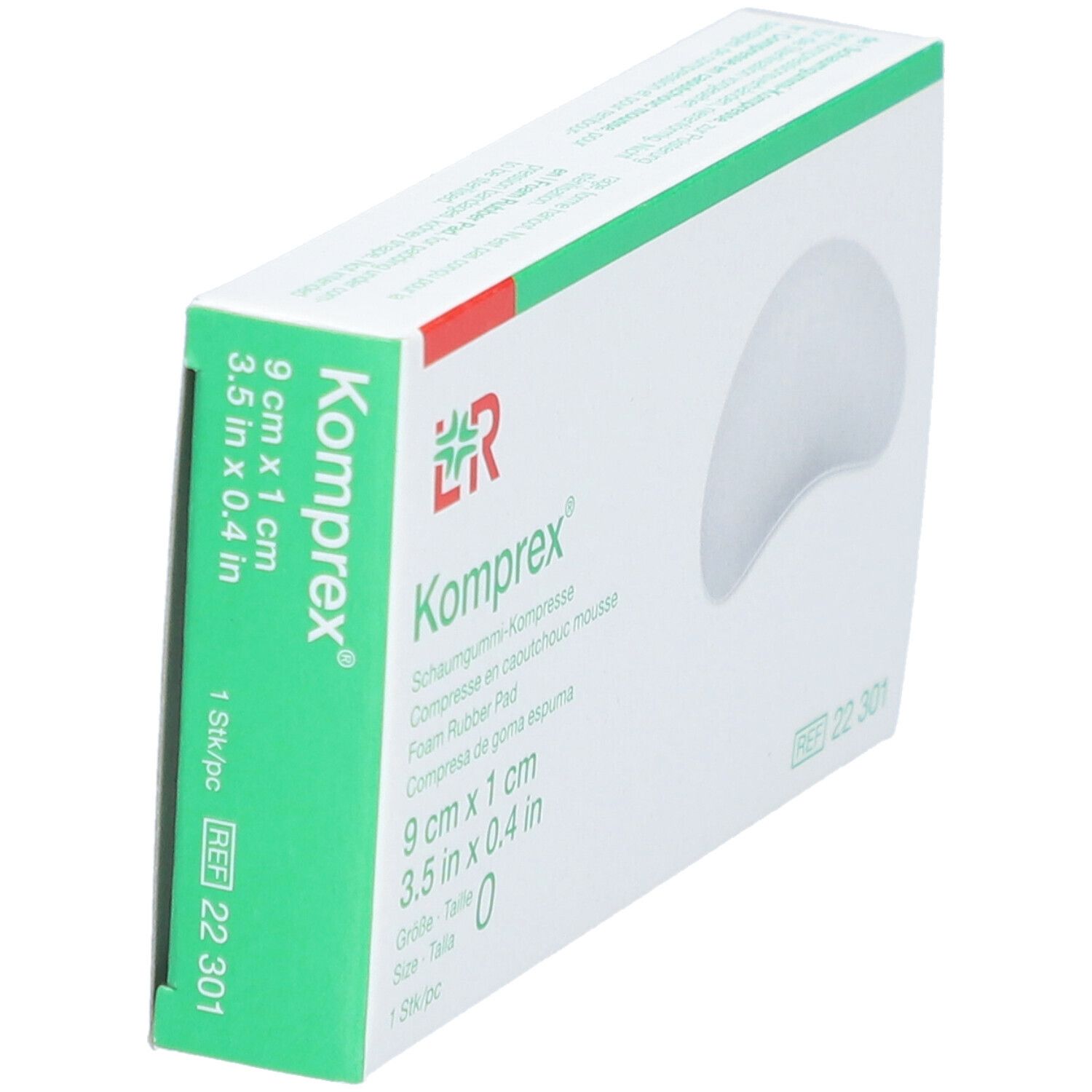 Komprex® Schaumgummikompresse Gr. 0 nierenförmig 1 St - Shop Apotheke