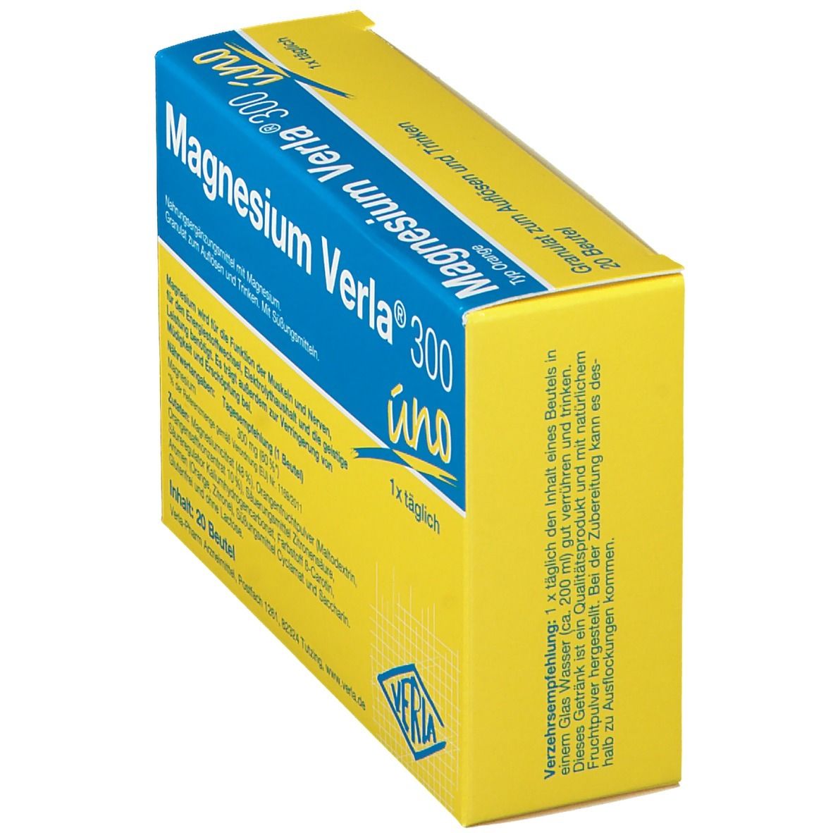 Magnesium Verla® 300 uno Orange 20 St - Shop Apotheke