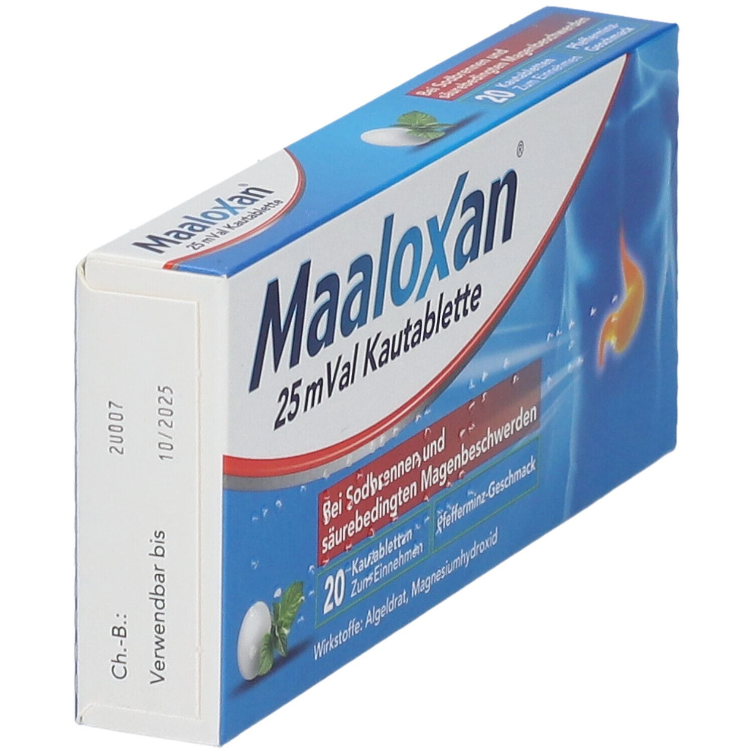 MAALOXAN® Kautabletten bei Sodbrennen mit Magenschmerzen 20 St - shop ...