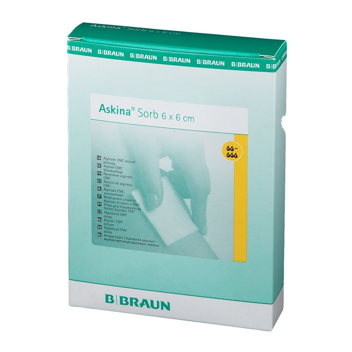 Askina® Sorb Wundauflage 6 x 6 cm steril 10 St - Shop Apotheke