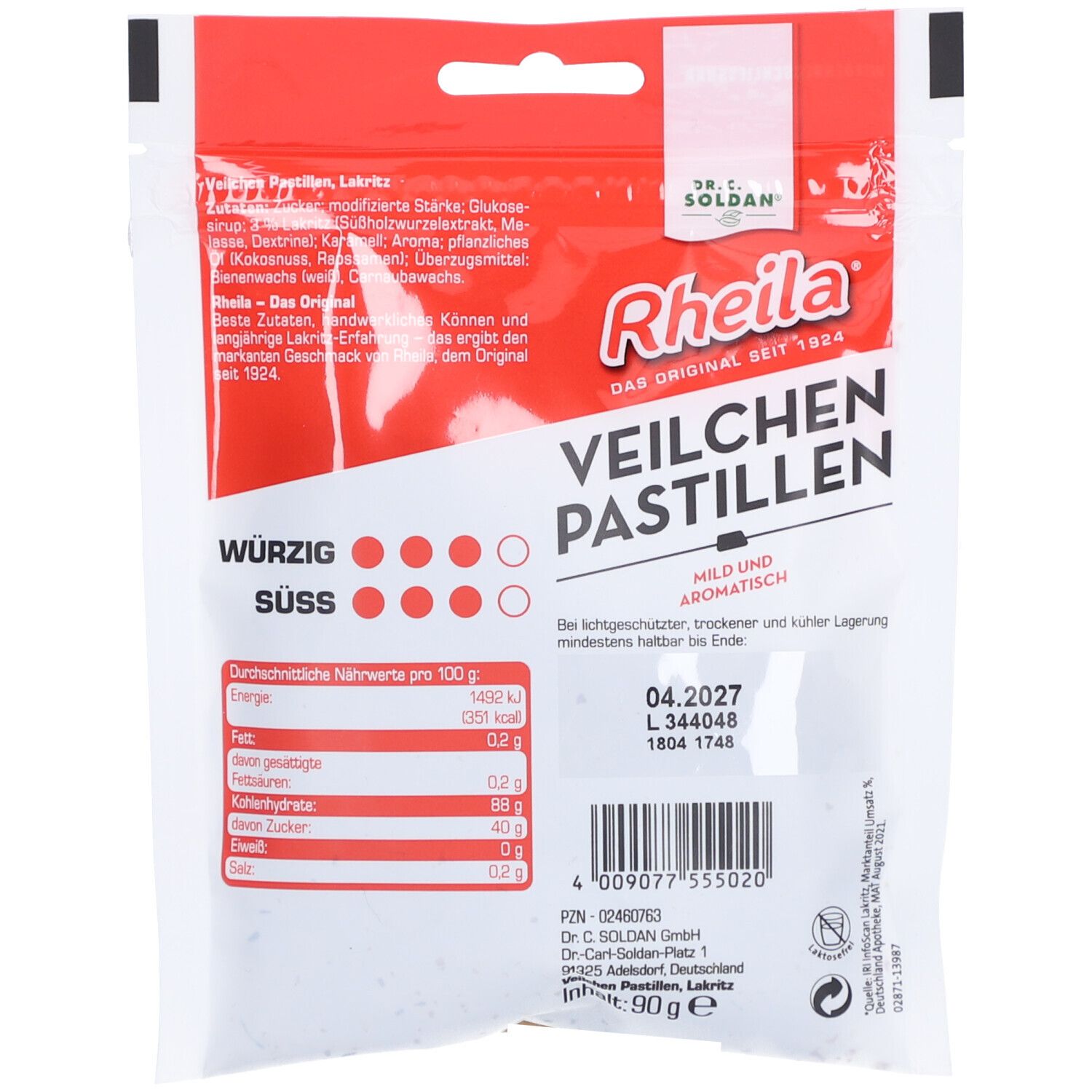 Rheila® Veilchen Pastillen mit Zucker 90 g - Shop Apotheke