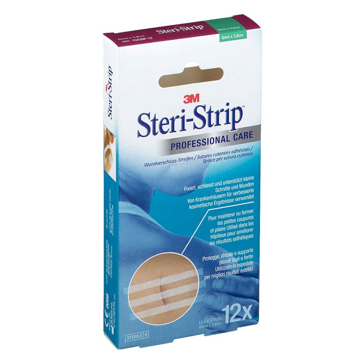 Steri Strip steril 6 mm x 38 mm 12x6 St - Shop Apotheke