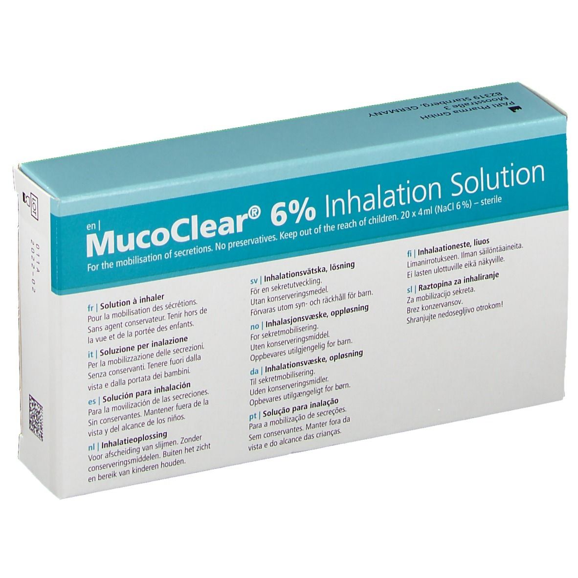 MucoClear 6%® Inhalationslösung 20x4 ml - Shop Apotheke