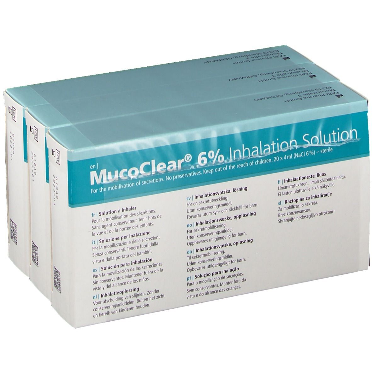 MucoClear 6%® Inhalationslösung 60x4 ml - Shop Apotheke