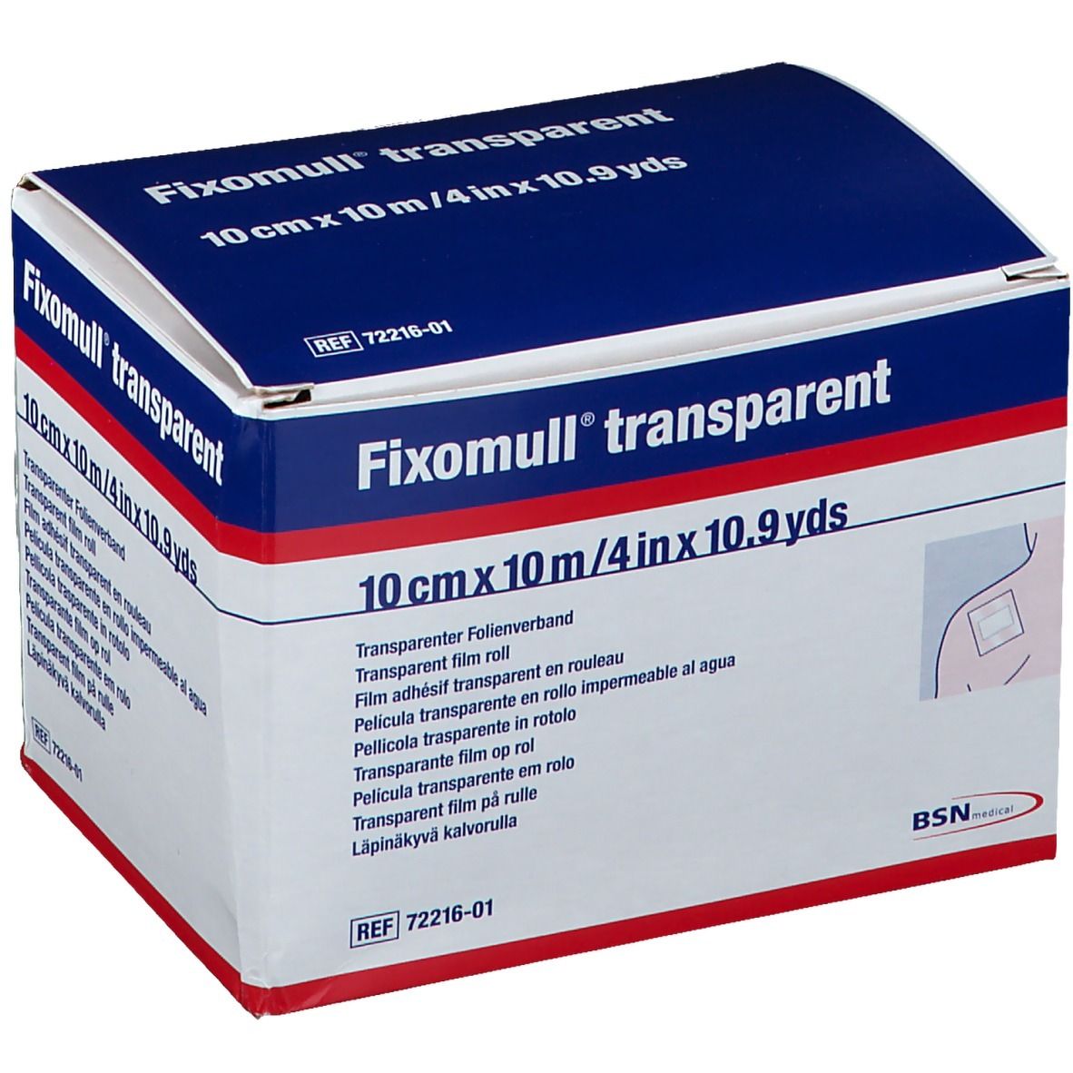 Fixomull® transparent 10 cm x 10 m 1 St - Shop Apotheke