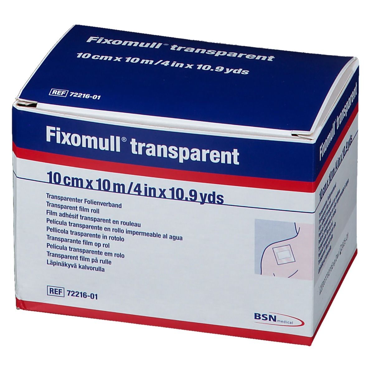 Fixomull® transparent 10 cm x 10 m 1 St - Shop Apotheke