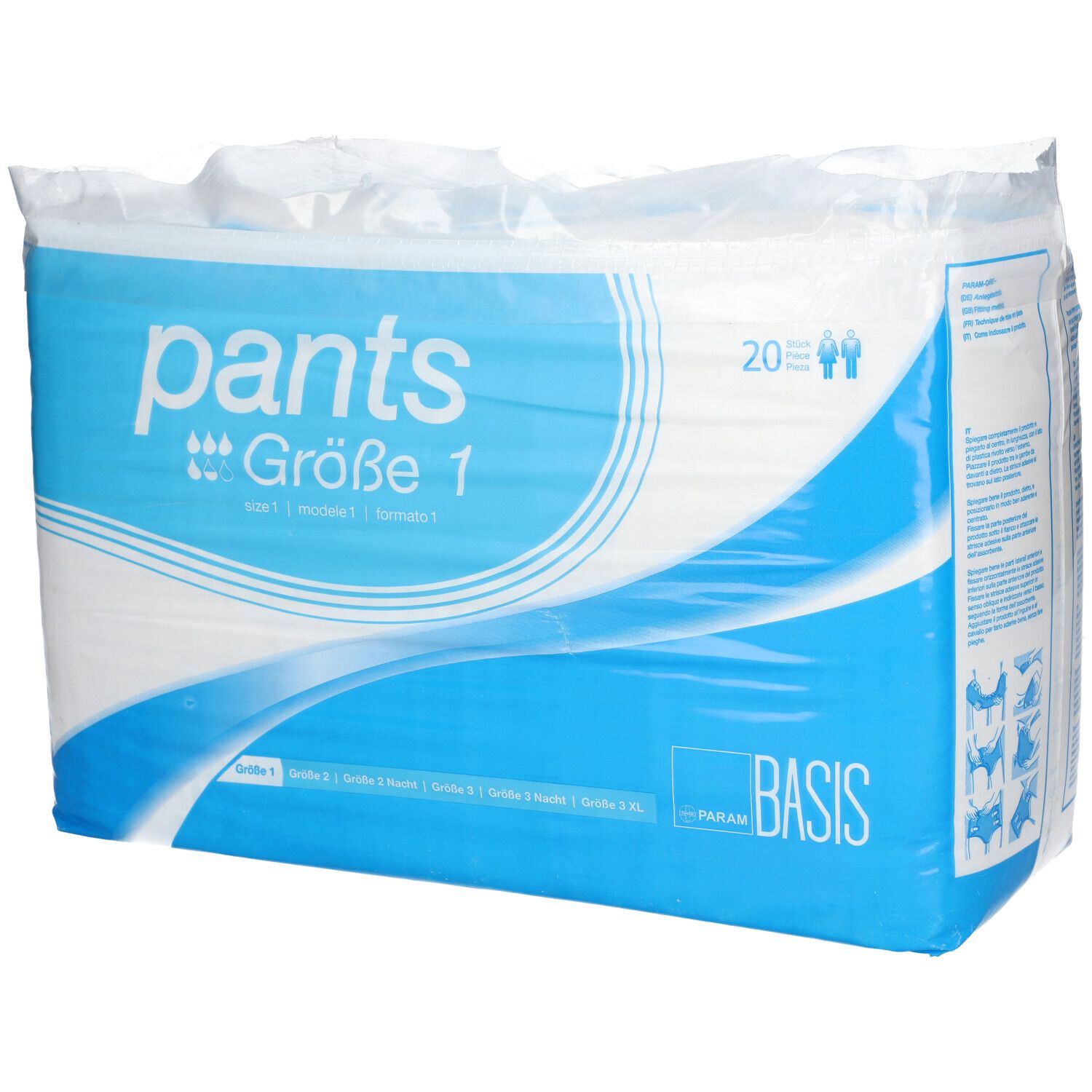 PARAM Pants Basis Größe 1 Tag 20 St - Shop Apotheke