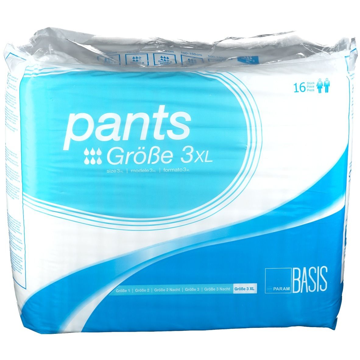 PARAM Pants Basis Größe 3 XL 16 St - Shop Apotheke