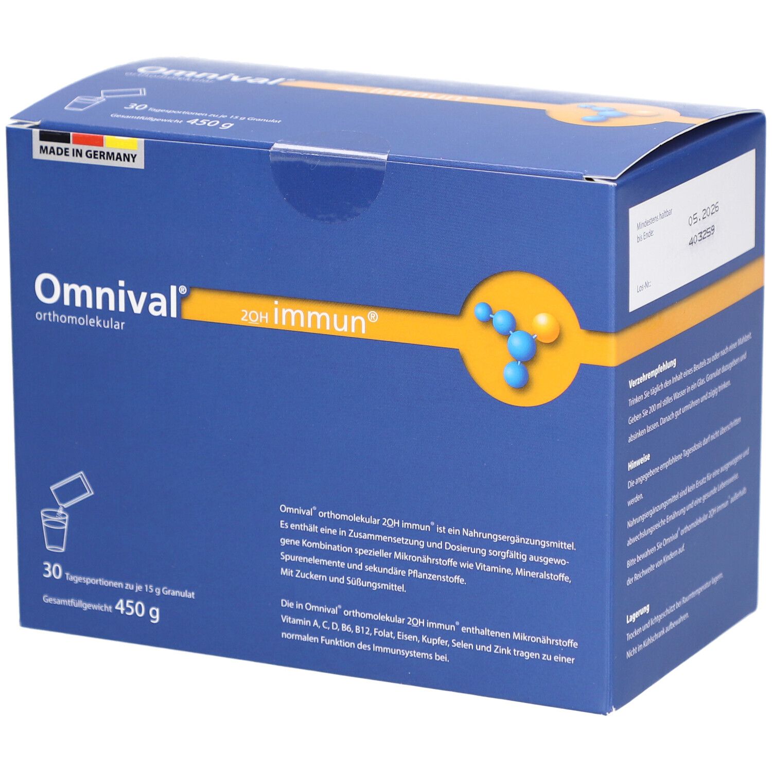 Omnival® orthomolekular 2OH immun® 30 St - Shop Apotheke
