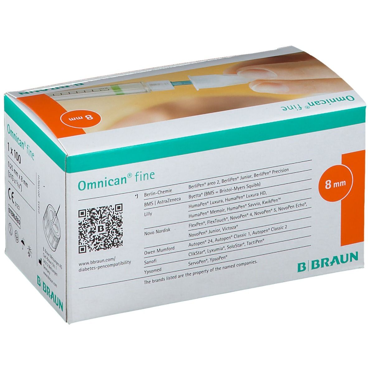 BBraun Omnican fine 31G x 8mm w cap WE MEA 100 St - Shop Apotheke