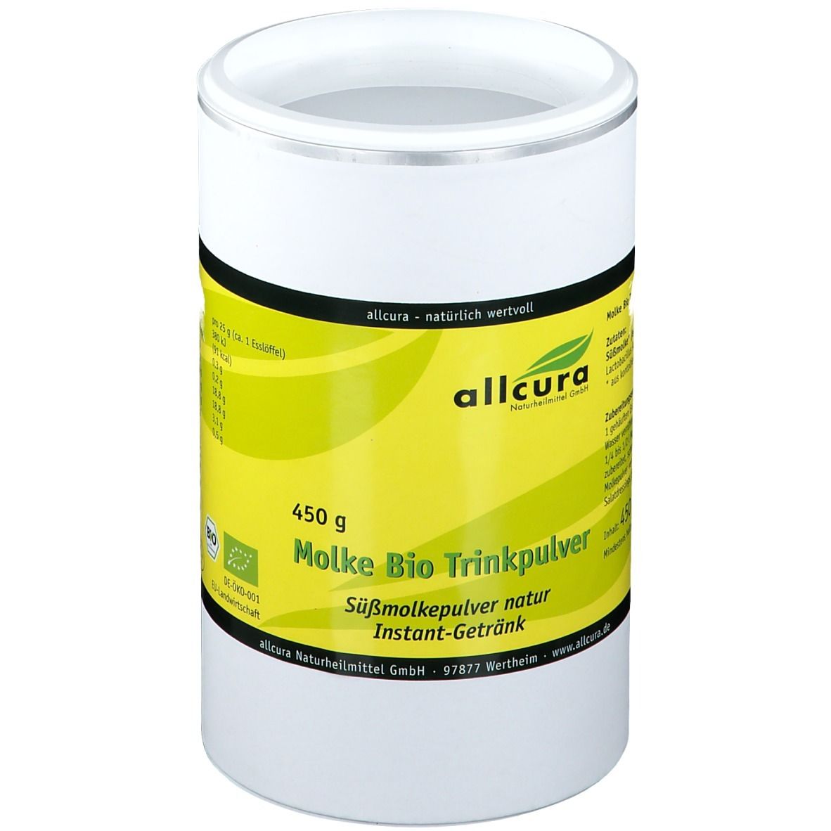 allcura Molke Bio Trinkpulver 450 g - Shop Apotheke