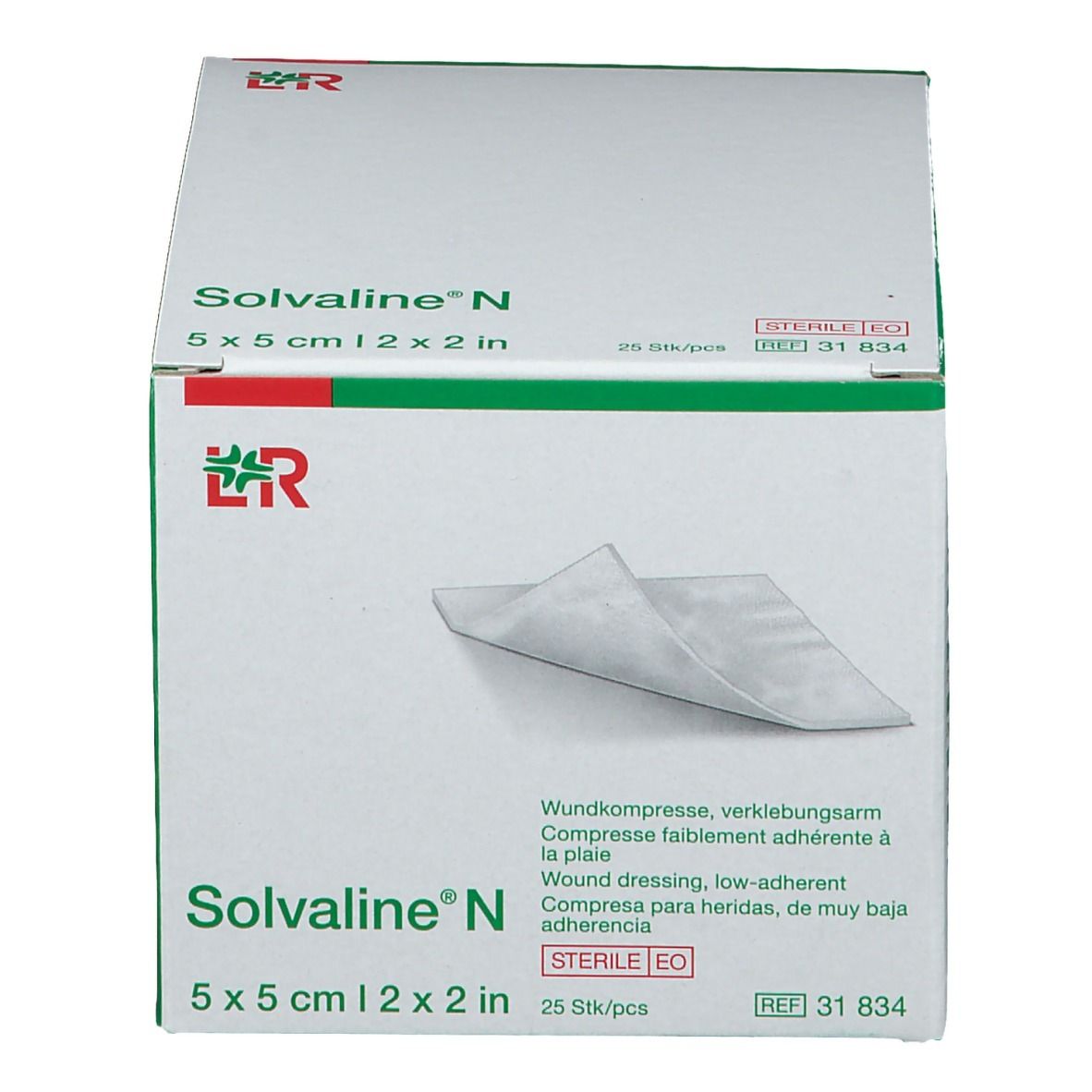 Solvaline® N Wundkompresse, verklebungsarm 25 St - Shop Apotheke