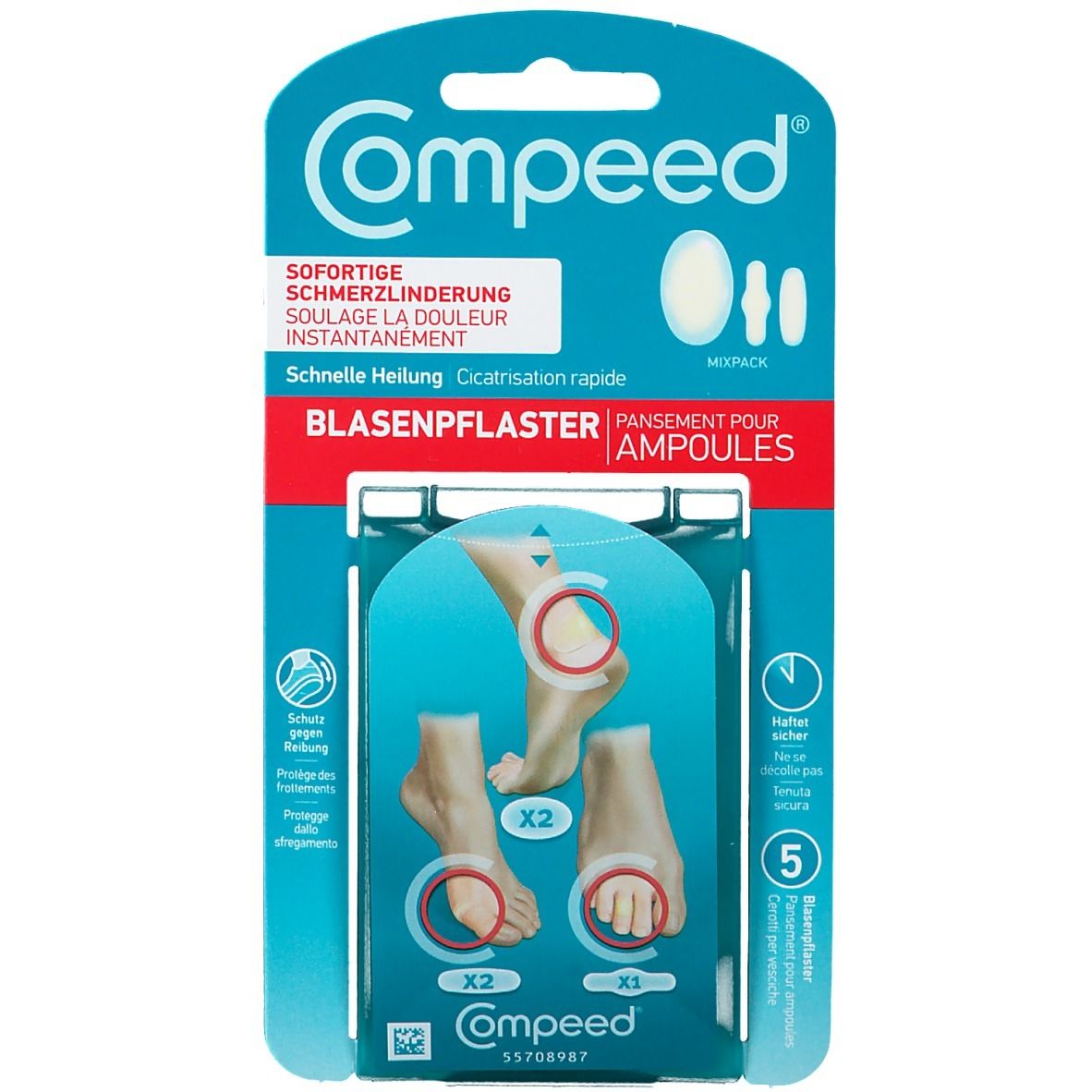Compeed® Blasenpflaster Mixpack 5 St - Shop Apotheke