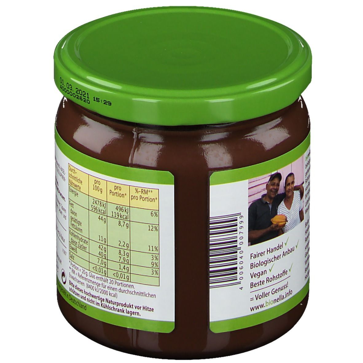 RAPUNZEL Bio bionella Nuss-Nougat-Creme 400 g - Shop Apotheke