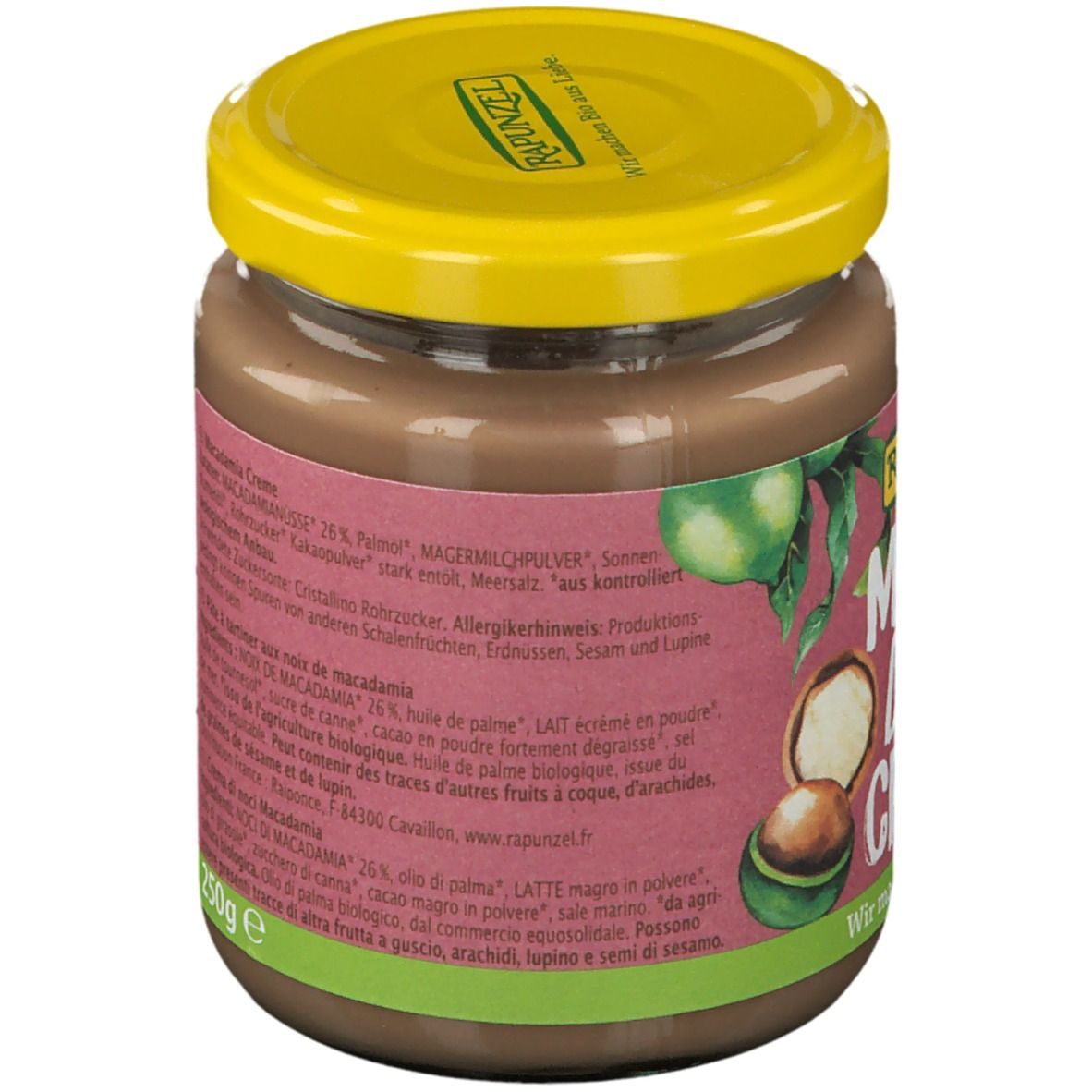 RAPUNZEL Bio Macadamia Creme 250 g - Shop Apotheke
