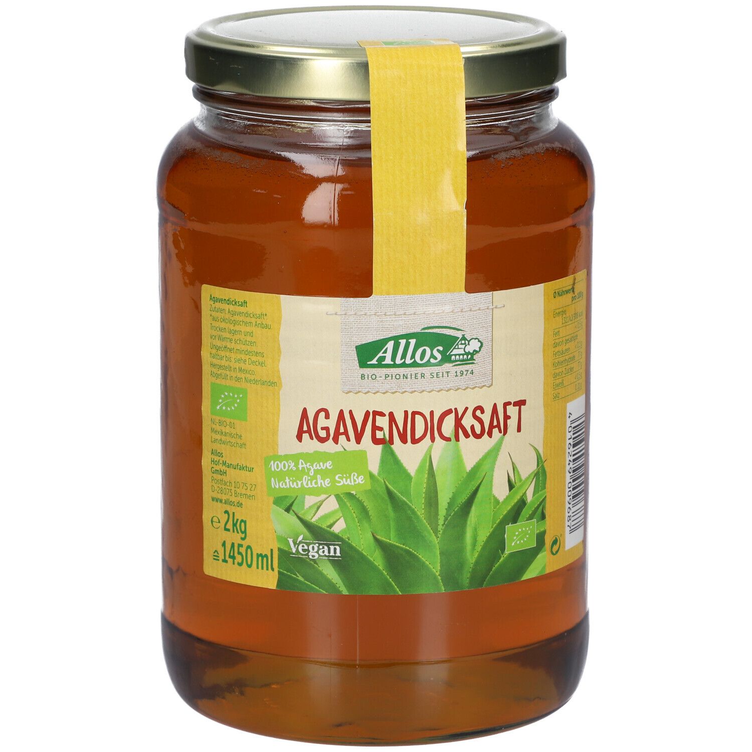Allos Agavendicksaft 1450 ml - Shop Apotheke