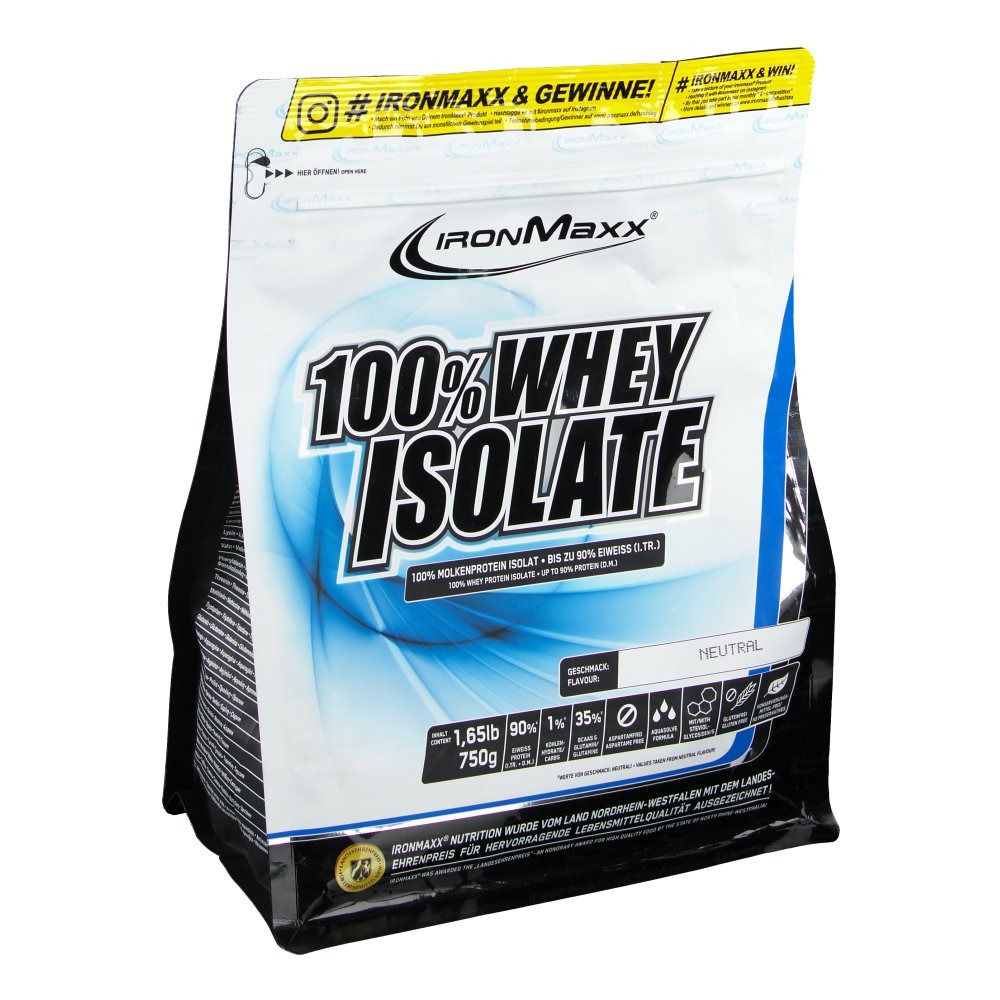 IronMaxx Whey Isolate, Neutral 750 g - Shop Apotheke