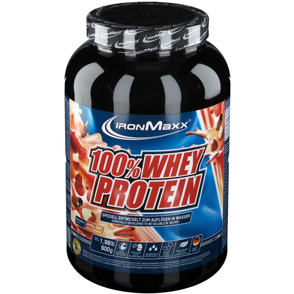 IronMaxx Whey Protein, Apfel-Zimt 900 g - Shop Apotheke
