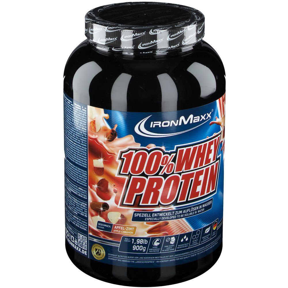 IronMaxx Whey Protein, Apfel-Zimt 900 g - Shop Apotheke