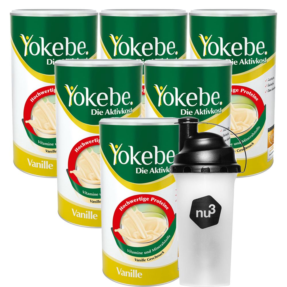 Yokebe Vanille, lactosefrei + nu3 Shaker 1 St - Shop Apotheke