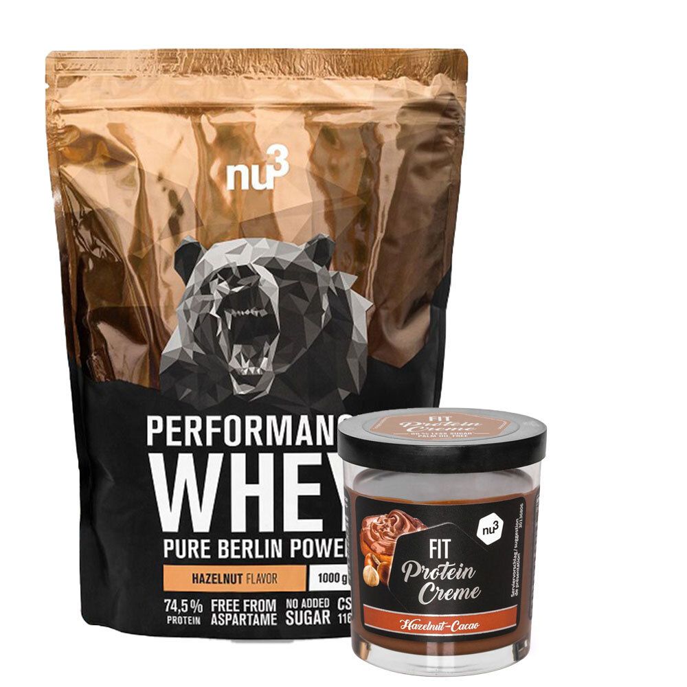 Nu3 Performance Whey Haselnuss Proteinpulver Nu3 Fit Protein Creme
