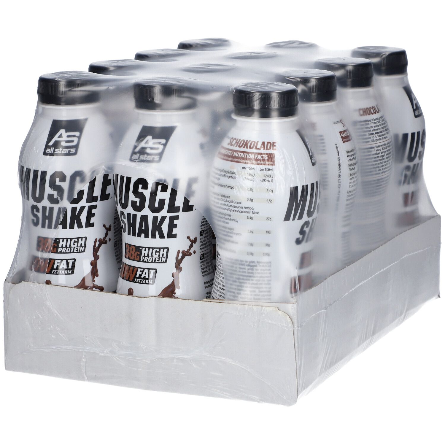 All Stars® Muscle Shake Schokolade 12x500 ml - shop-apotheke.at