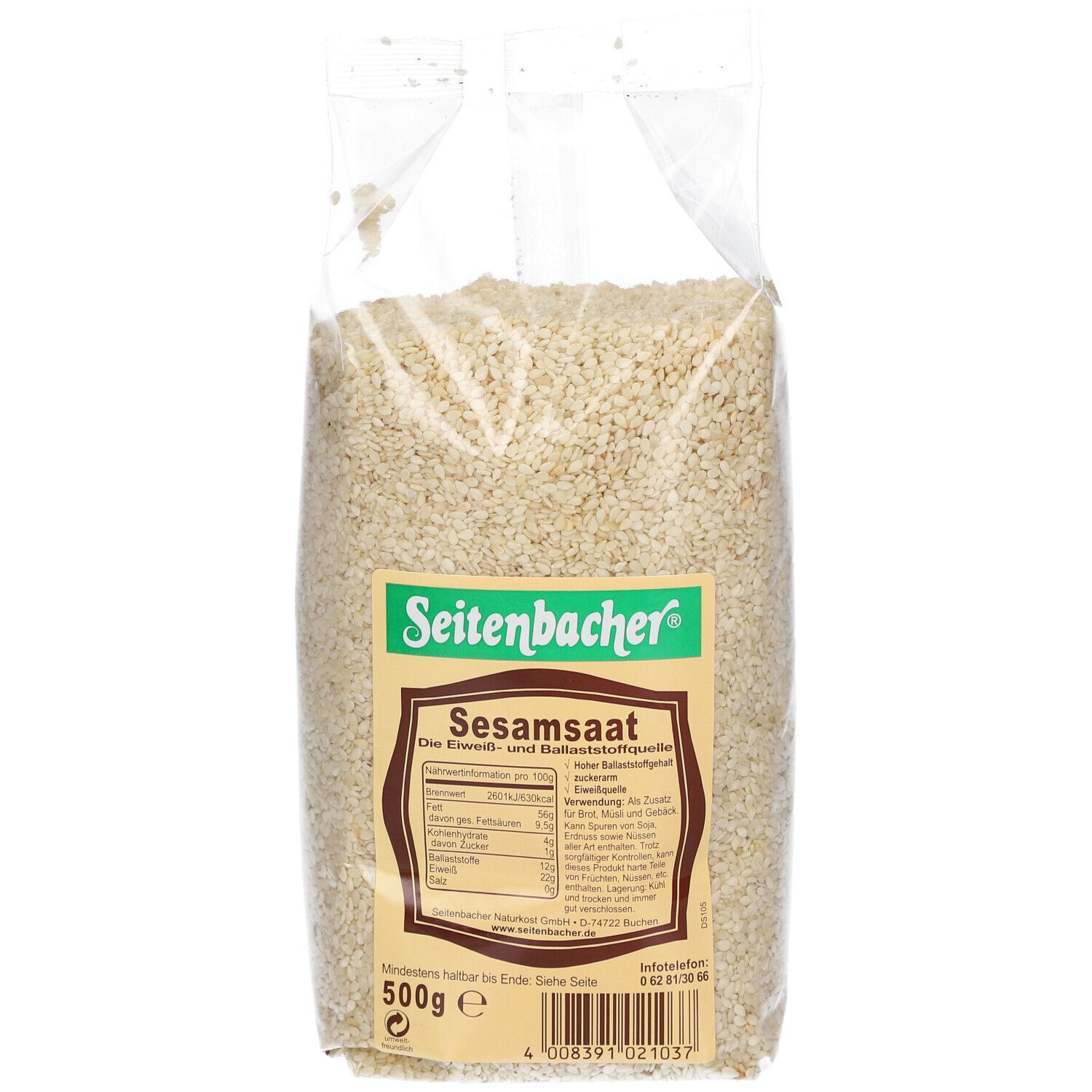 Seitenbacher® Sesamsaat 500 g - Shop Apotheke