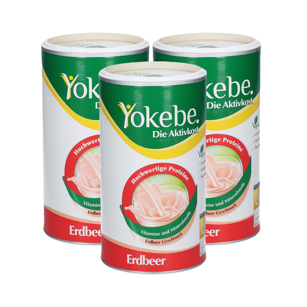 Yokebe Erdbeer 3x500 g - Shop Apotheke