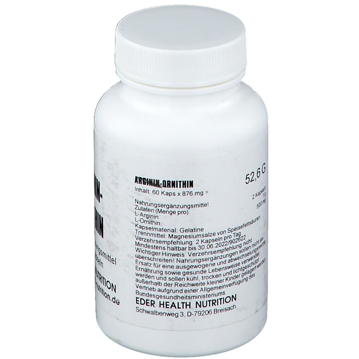 Arginin Ornithin Kapseln 60 St - Shop Apotheke