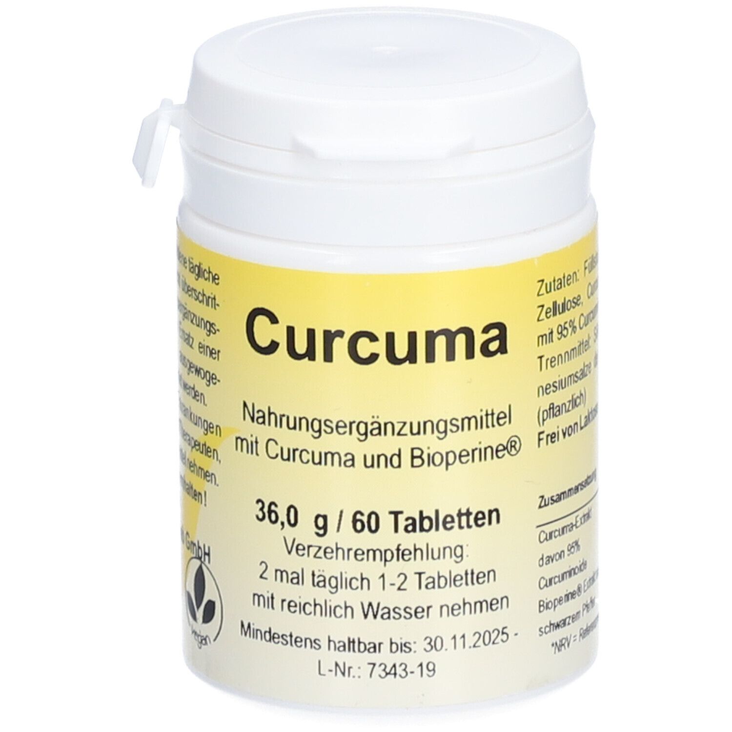 Curcuma Tabletten 60 St - Shop Apotheke