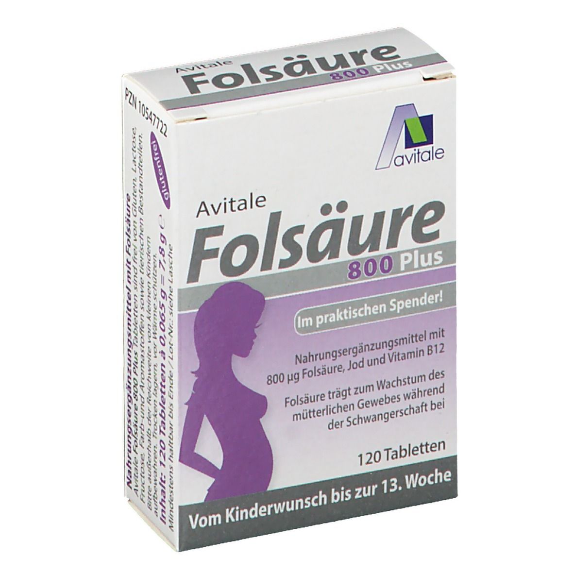 Avitale Folsäure 800 Plus B12 Jod 120 St Shop Apotheke