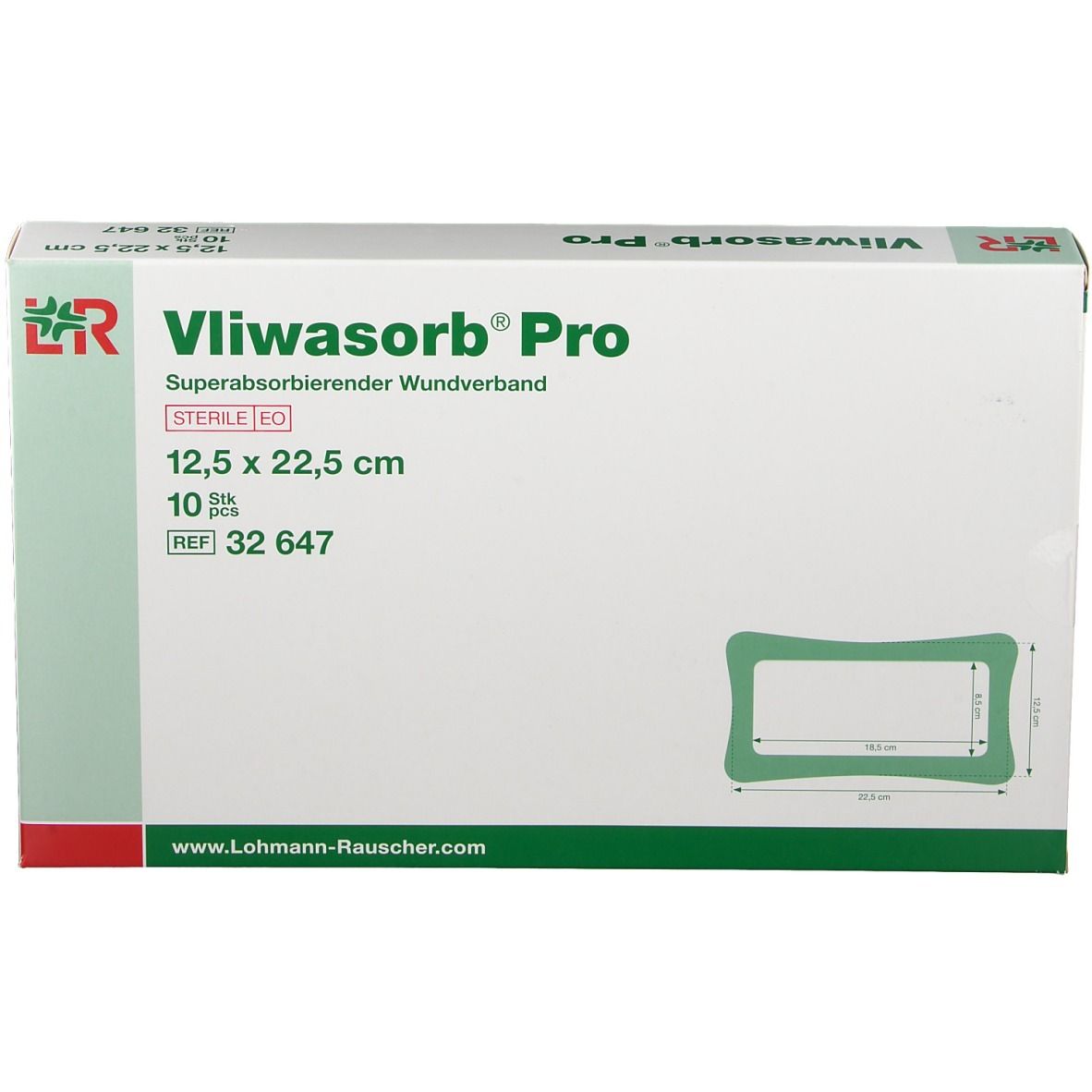 Vliwasorb® Pro Superabsorbierender Wundverband 12,5 x 22,5 cm 10 St ...