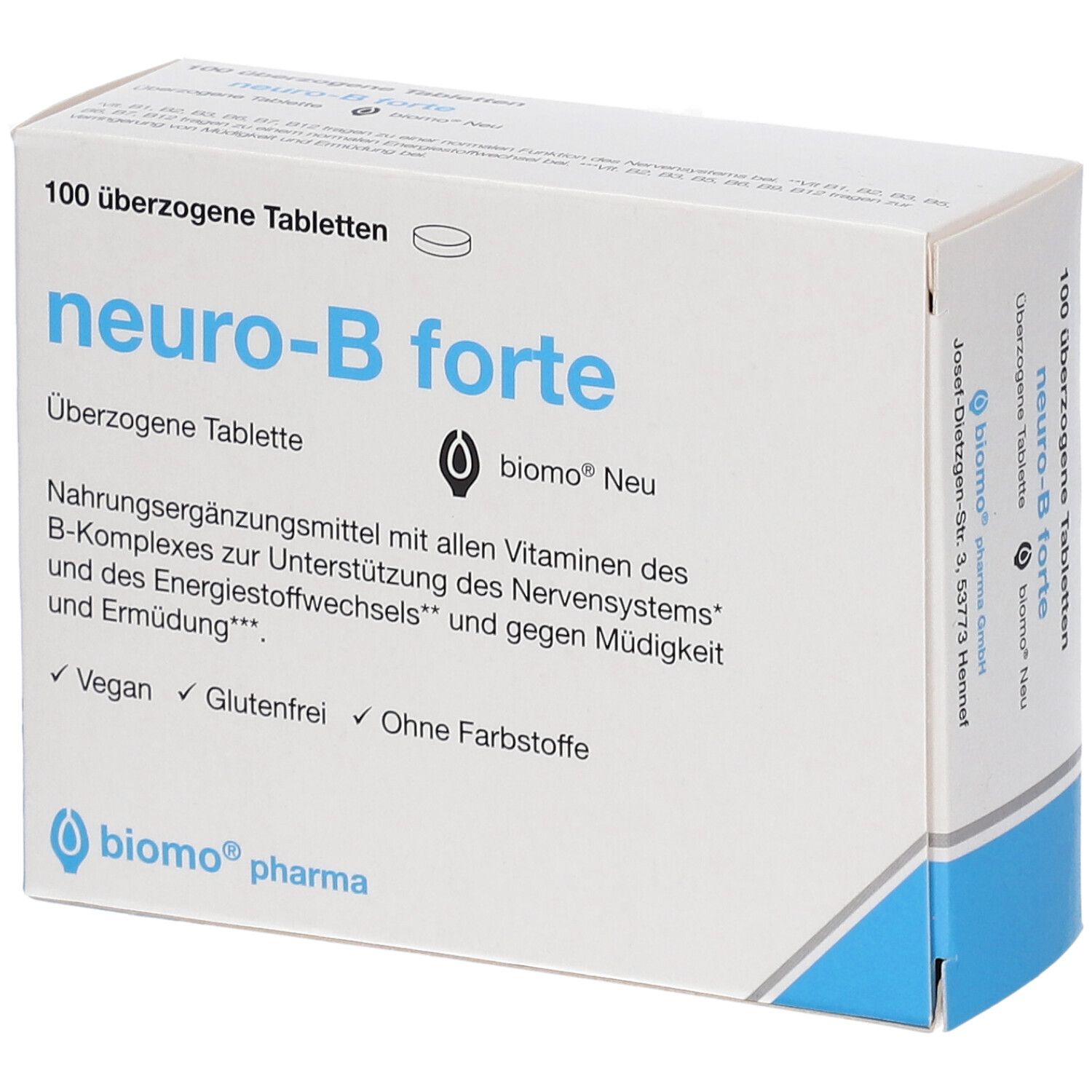 neuro-B forte biomo® Neu 100 St - Shop Apotheke
