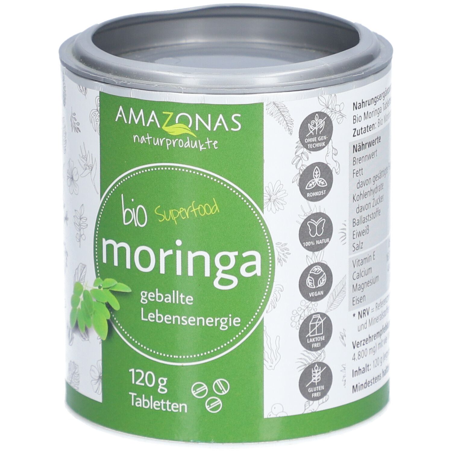 AMAZONAS bio moringa Tabletten 120 g - Shop Apotheke